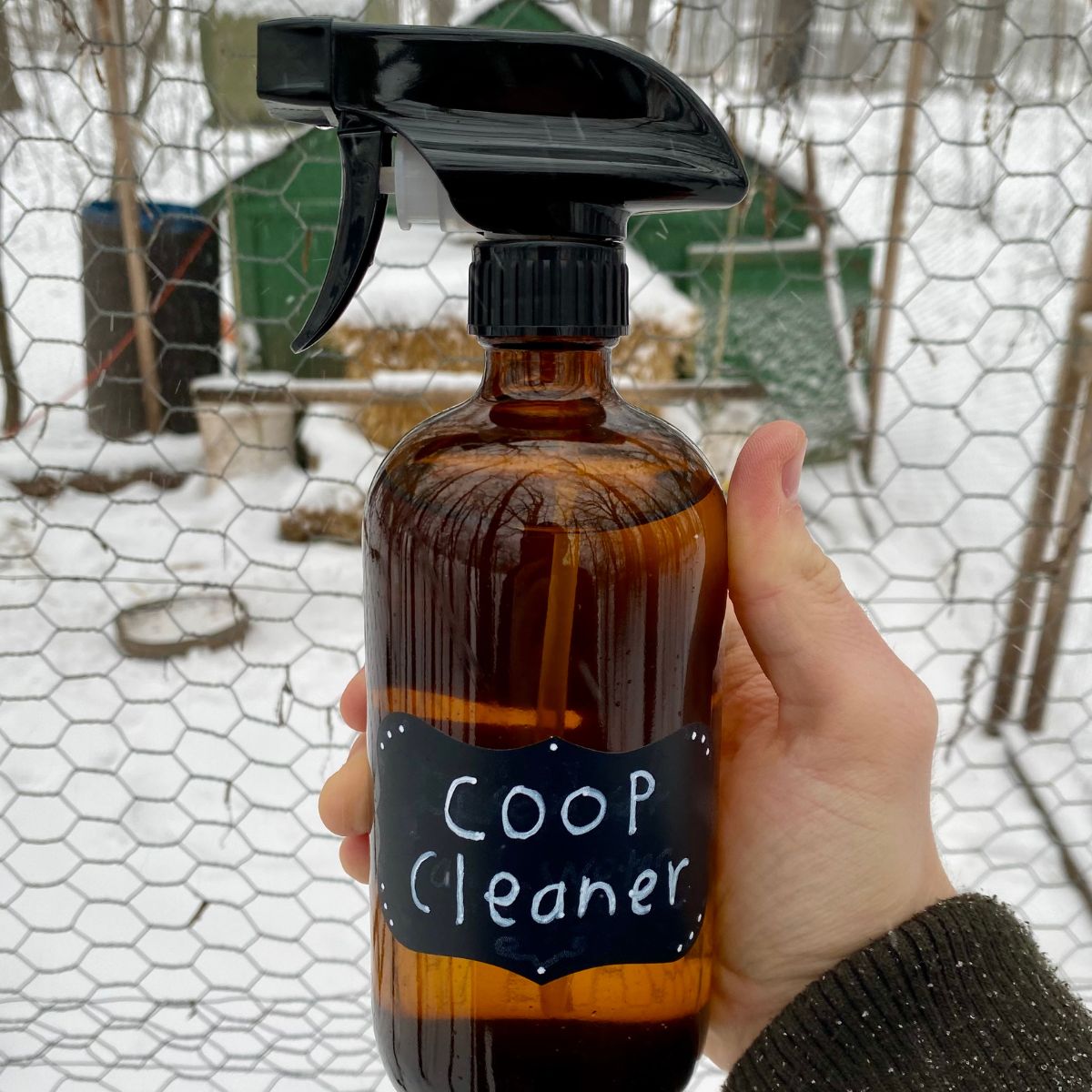 Easy homemade and natural chicken coop cleaner - Heirloom Grown
