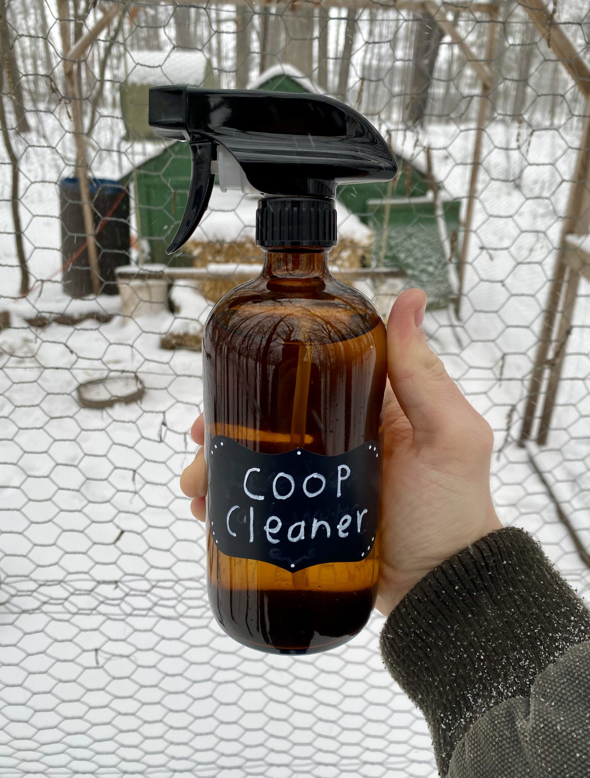 Easy homemade and natural chicken coop cleaner - Heirloom Grown