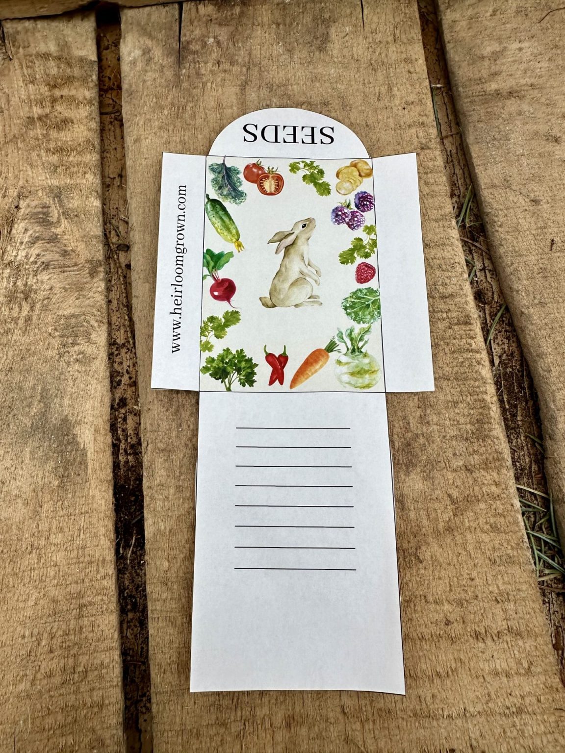 Free Printable Seed Packets - Heirloom Grown