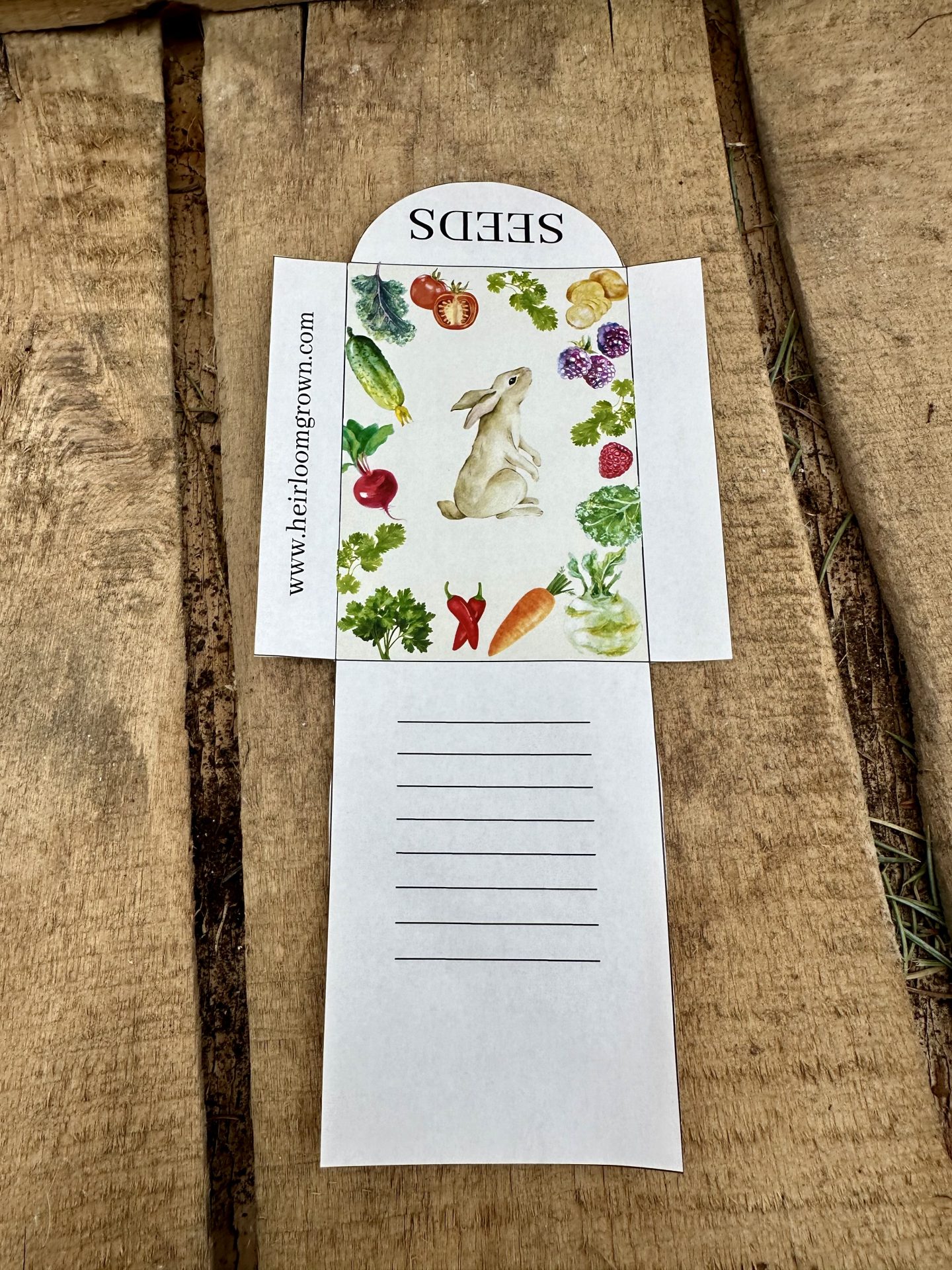 Free Printable Seed Packets - Heirloom Grown