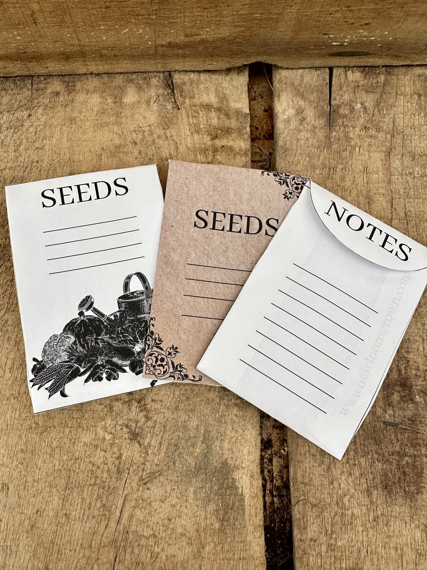 Free Printable Seed Packets - Heirloom Grown