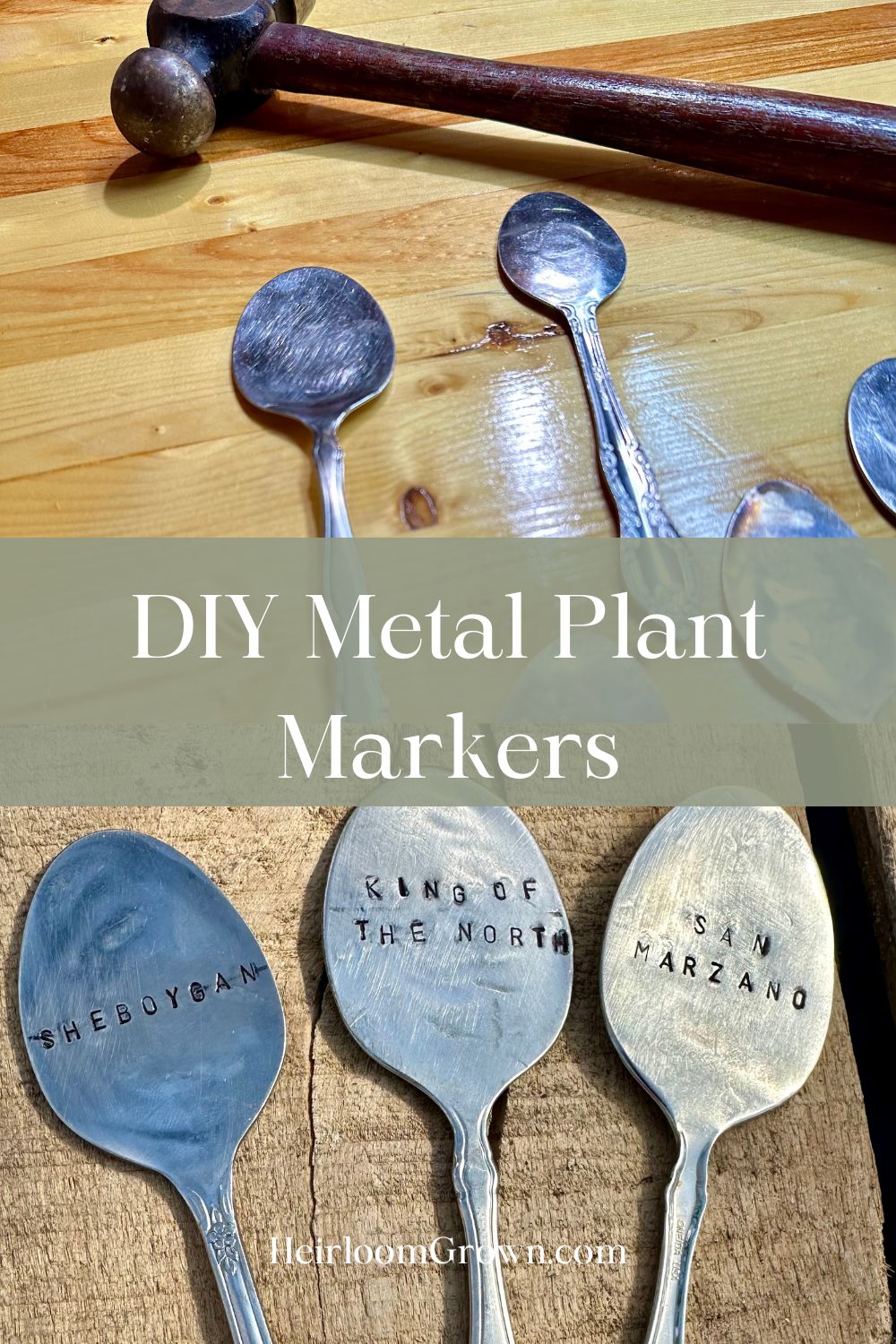 DIY Metal Plant Markers - Heirloom Grown